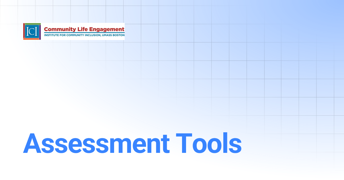 Assessment Tools | CLE-Toolkit-old